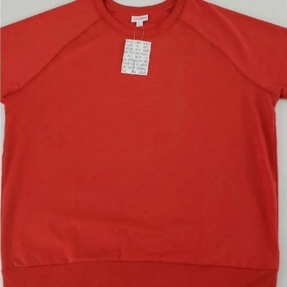 LuLaRoe | Tops | Nwt Lularoel Red Janeshort Sleeve | Poshmark
